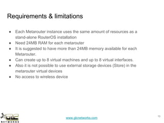 Mikrotik metarouter | PPT