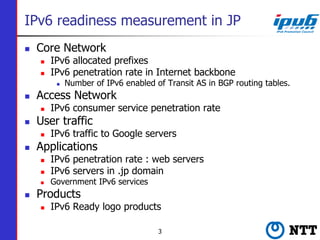 Japan IPv6 Measurement | PDF | Internet | Computing