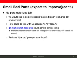 Lessons Learned: Using Concourse In Production | PDF