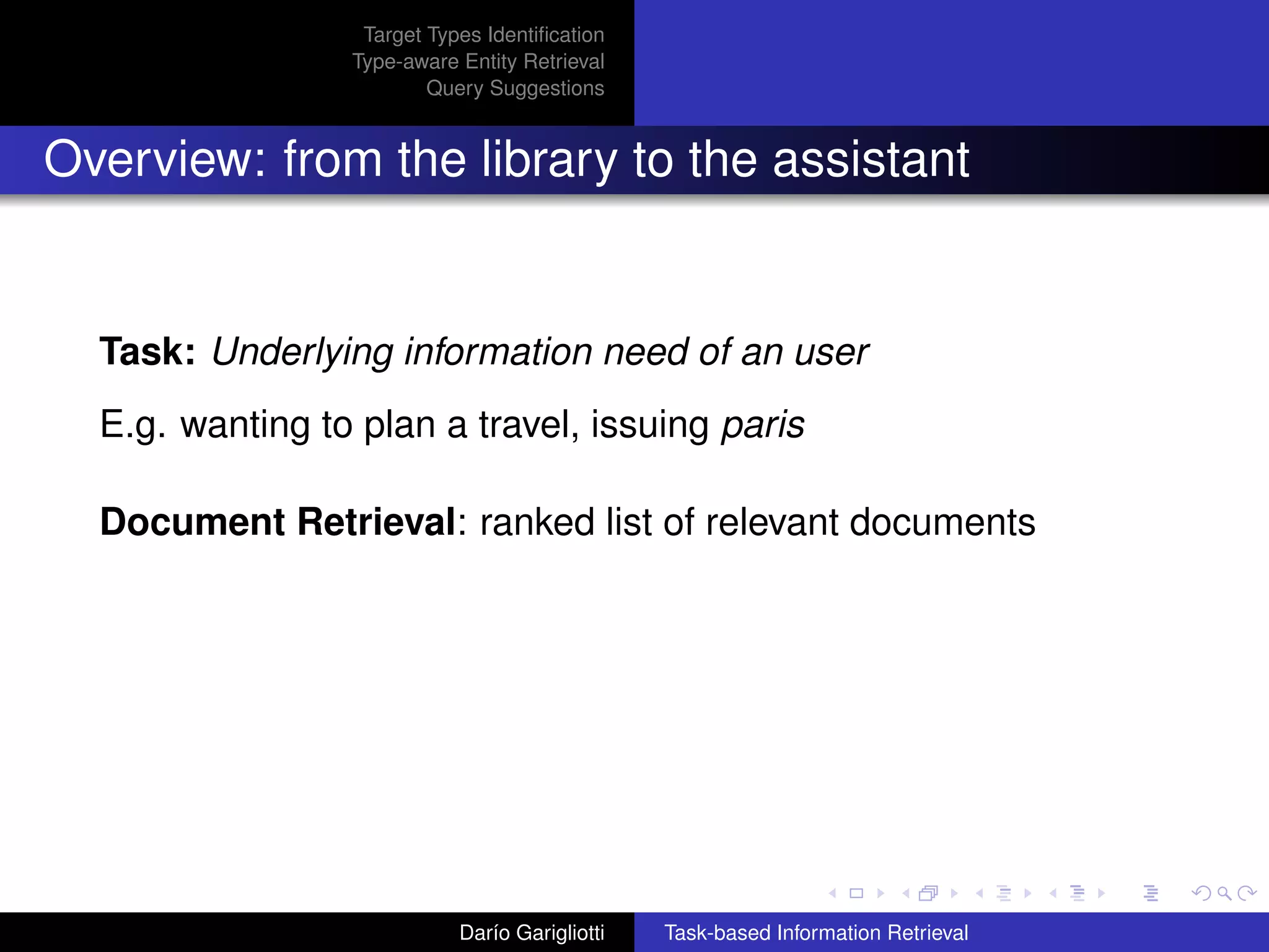 Task Based Information Retrieval Ppt