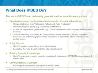 An Introduction to IPBES | PPTX