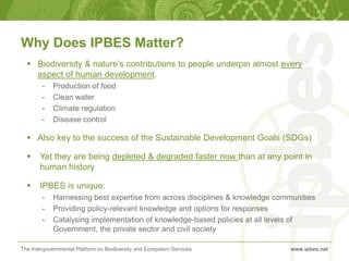 An Introduction to IPBES | PPTX