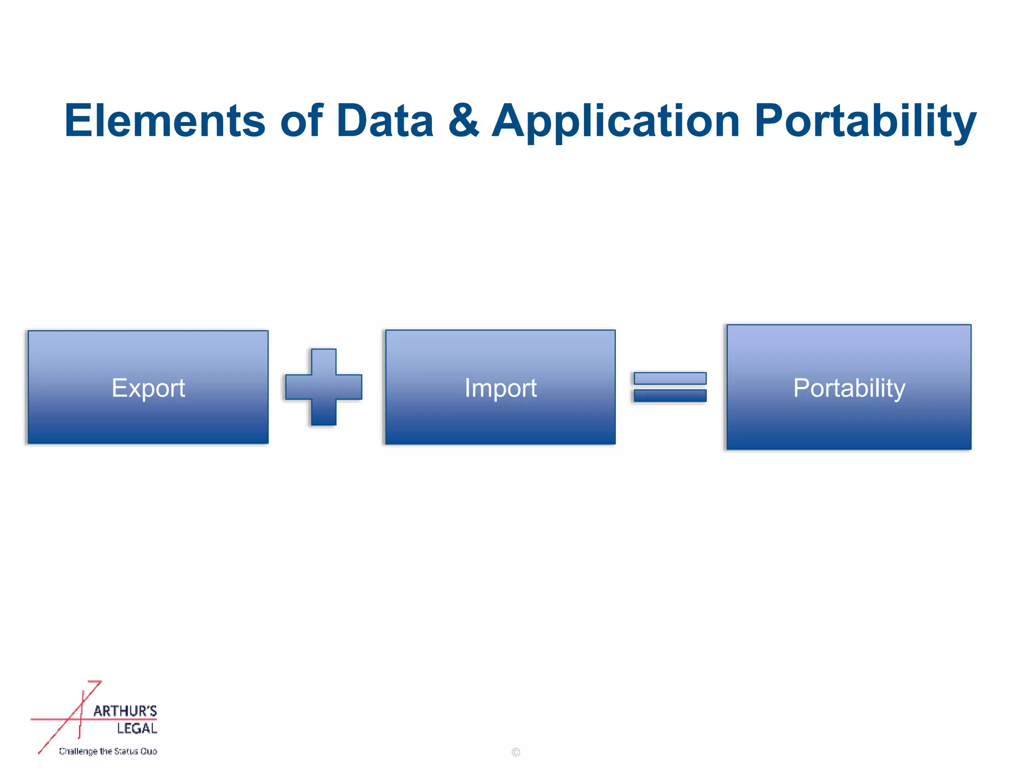 Data Portability & Application Portability - Cloud Security Expo 2017 | PPTX