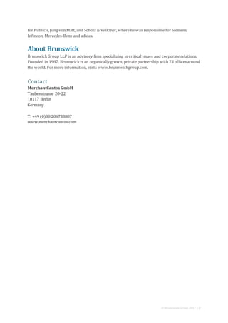 Brunswick Group is expanding in Germany | DOCX