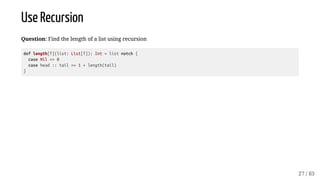 Loop Like a Functional Programing Native