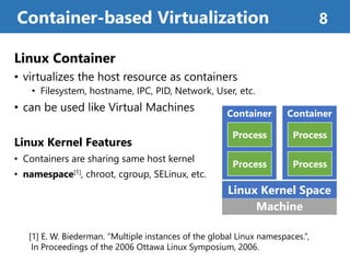 Evaluation of Container Virtualized MEGADOCK System in Distributed Computing Environment | PPT