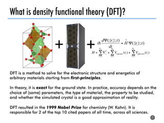 Combining density functional theory calculations, supercomputing, and ...