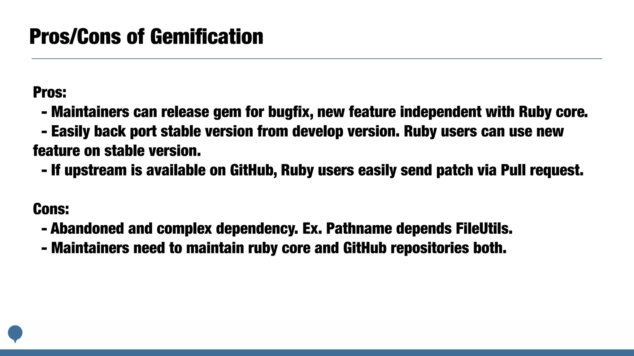 Gemification plan of Standard Library on Ruby | PPT