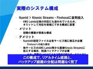 Kinesis Analyticsの適用できない用途と、Kinesis Firehoseの苦労話 | PPT