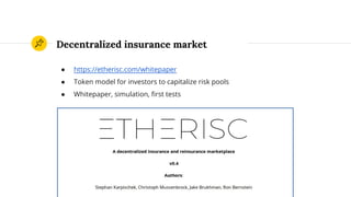 Etherisc at Ethereum London meetup | PPT