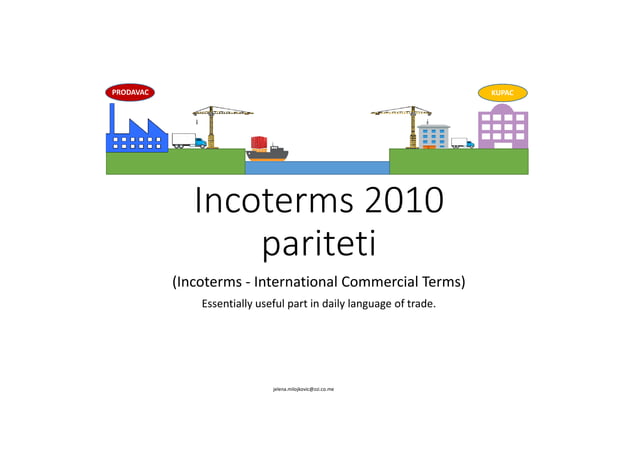 Incoterms 2010 pariteti | PPT