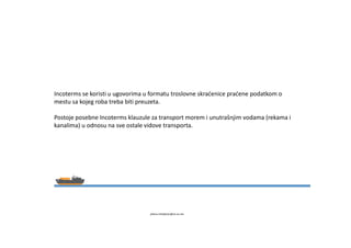 Incoterms 2010 pariteti | PDF
