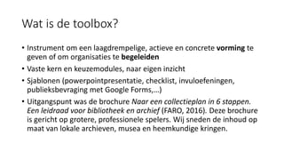 Voorstelling van een toolbox | Sylvie Maes | PPT
