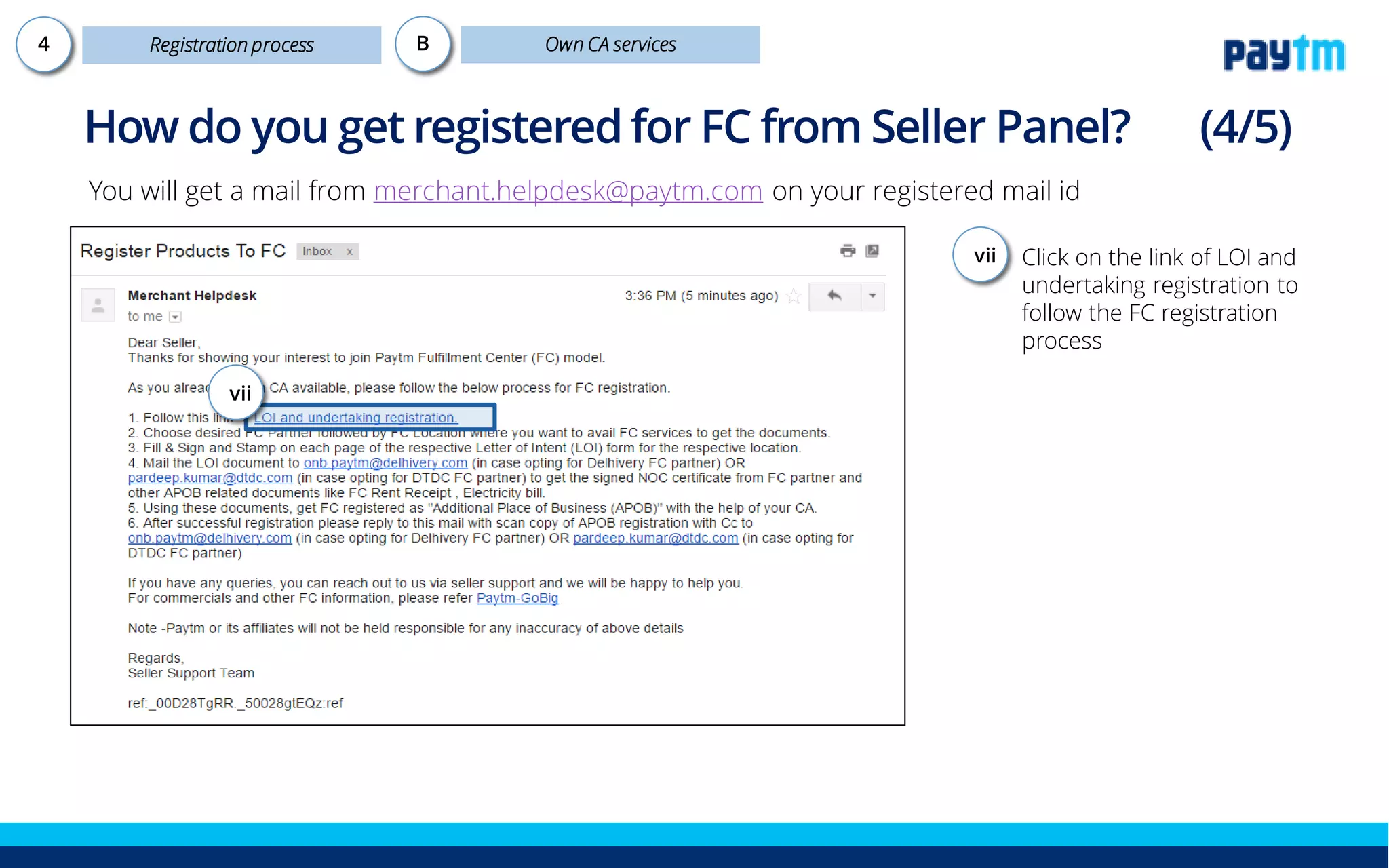Fulfillment Center : Registration Process | PDF | Logistics | Business