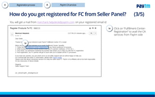 Fulfillment Center : Registration Process | PDF | Logistics | Business