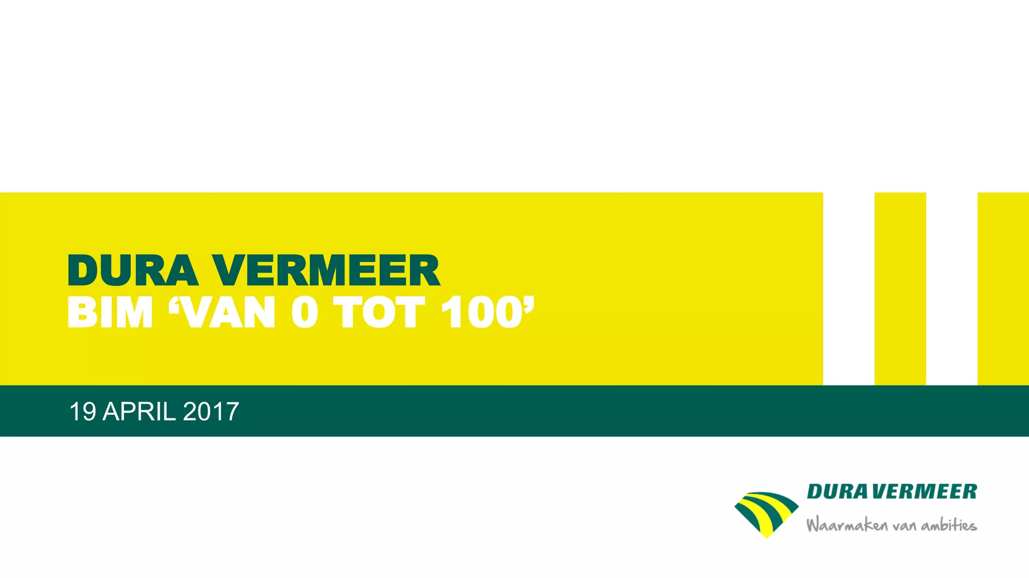 Dura Vermeer bim college via persicope | PDF