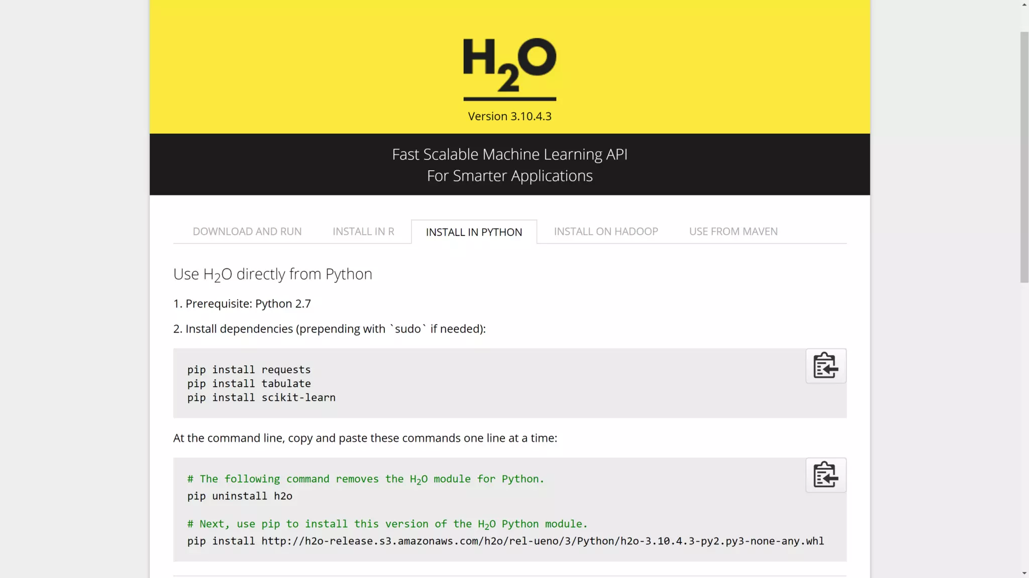 Introduction to Machine Learning with H2O and Python | PPT