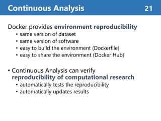 Reproducibility of computational workflows is automated using continuous analysis | PDF