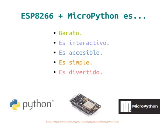 MicroPython en el ESP8266 | PDF | Programming Languages | Computing
