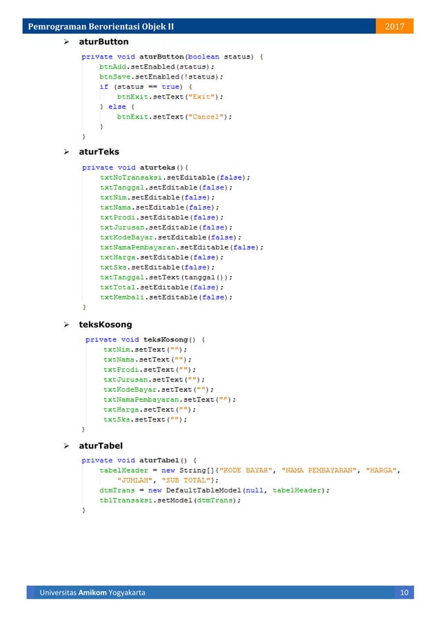 cara membuat Form Transaksi Java | PDF