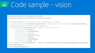 Microsoft Cognitive Services & Bot Framework - Universidade Fernando Pessoa | PPTX