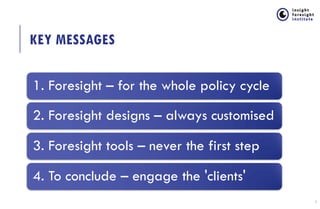 Foresight Methods and Practice: Lessons Learned from International ...