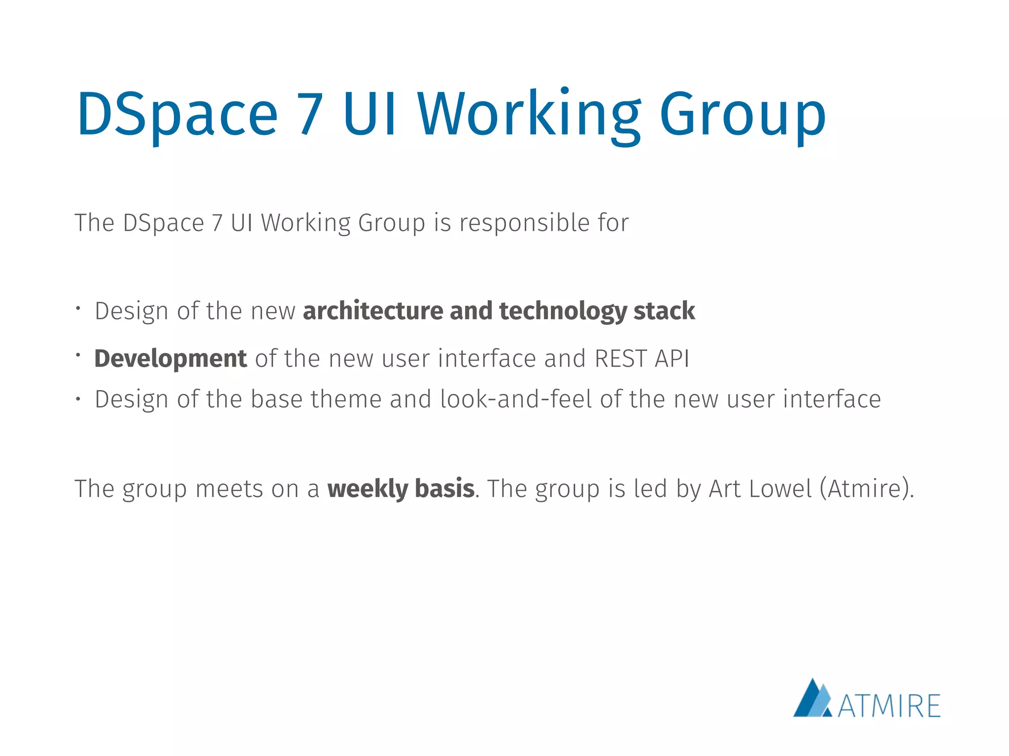 Update on DSpace 7 | PDF