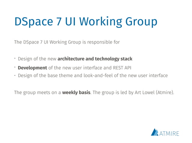 Update on DSpace 7 | PDF | Web Development | Internet