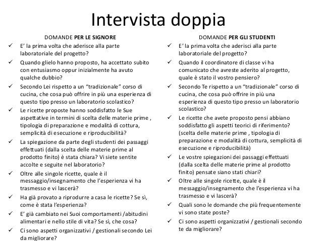 Domande Intervista Doppia Amici Domande E Risposte
