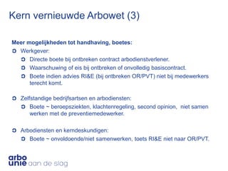 Vernieuwde Arbowet per 1 juli 2017 | Arbo Unie | PPT