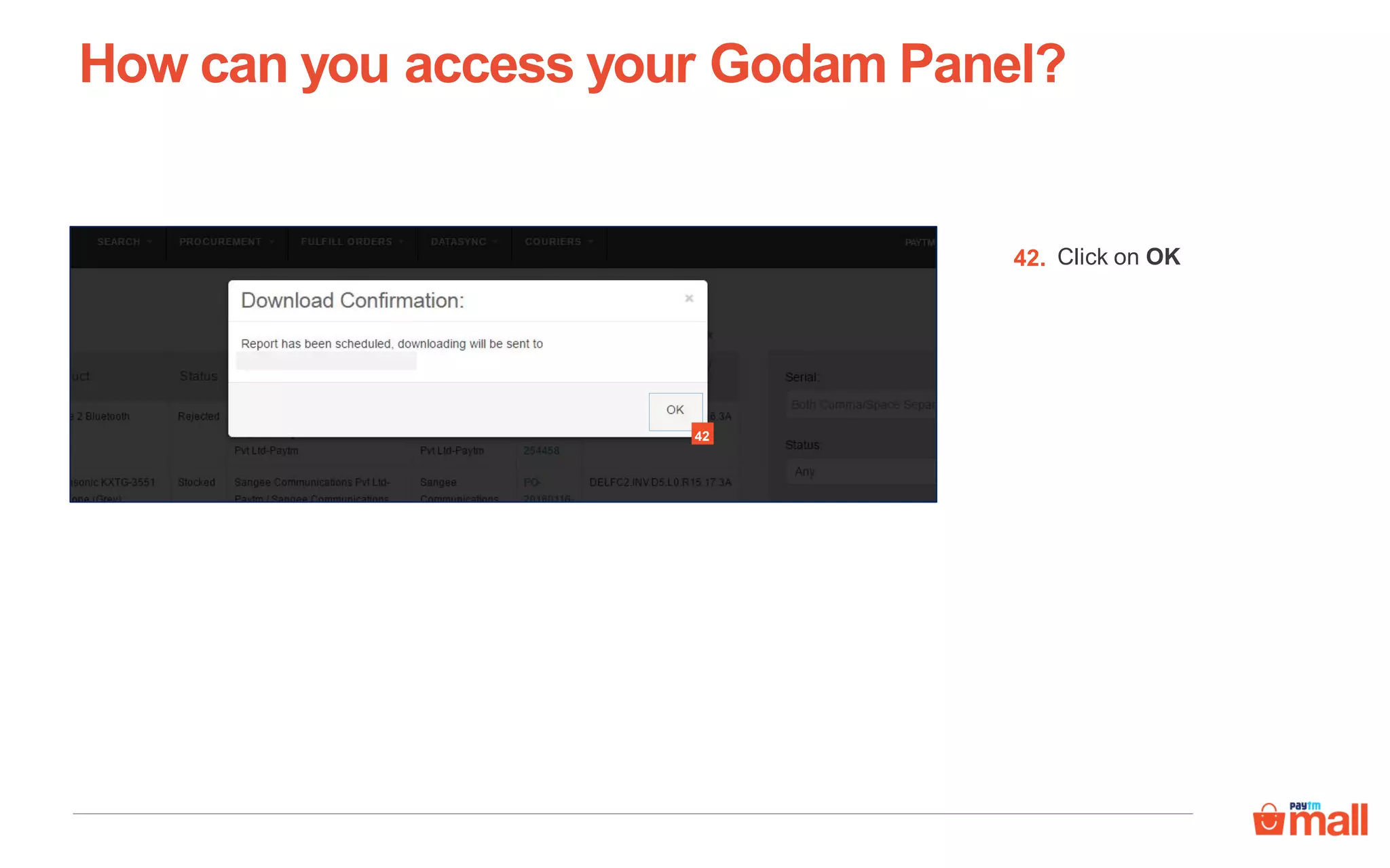 Fulfillment Center : Delhivery Godam Panel | PPT