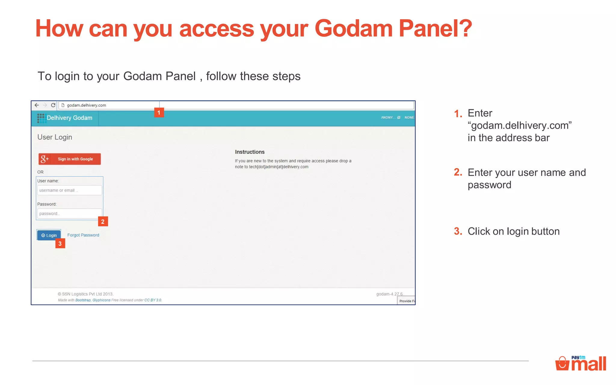 Fulfillment Center : Delhivery Godam Panel | PPT