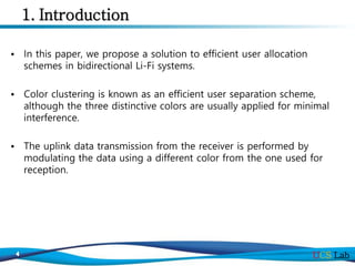 Novel user allocation scheme for full duplex multi-user bidirectional ...