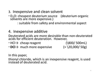 A Study of Deuterium-Labeled Compounds Part-Ⅱ | PPT