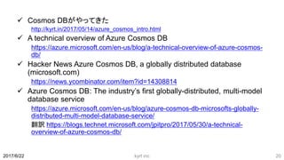 Cosmos DB 入門 multi model multi API編 | PPTX