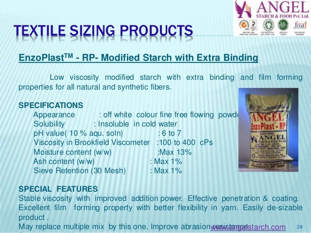 Textile Sizing Product - Angel Starch & Food Pvt Ltd