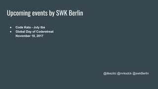 Roundtable: Lean Coffee June '17 SWK Berlin | PPT