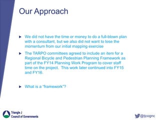 Regional Bicycle and Pedestrian Planning Framework | PPT