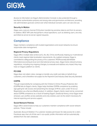 White Paper: Gigya's Information Security and Data Privacy Practices ...
