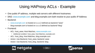 Server Load Balancing on pfSense 2.4 - pfSense Hangout July 2017 | PPT
