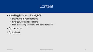 MySQL Failover and Orchestrator | PDF | Cloud Computing | Internet