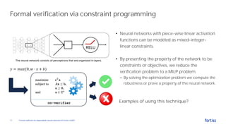 Formal Methods for Dependable Neural Networks | PPT