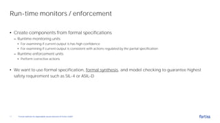 Formal Methods for Dependable Neural Networks | PPT