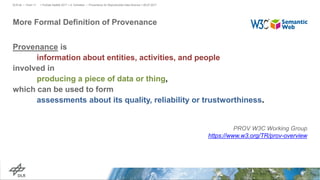 Provenance for Reproducible Data Science | PPT