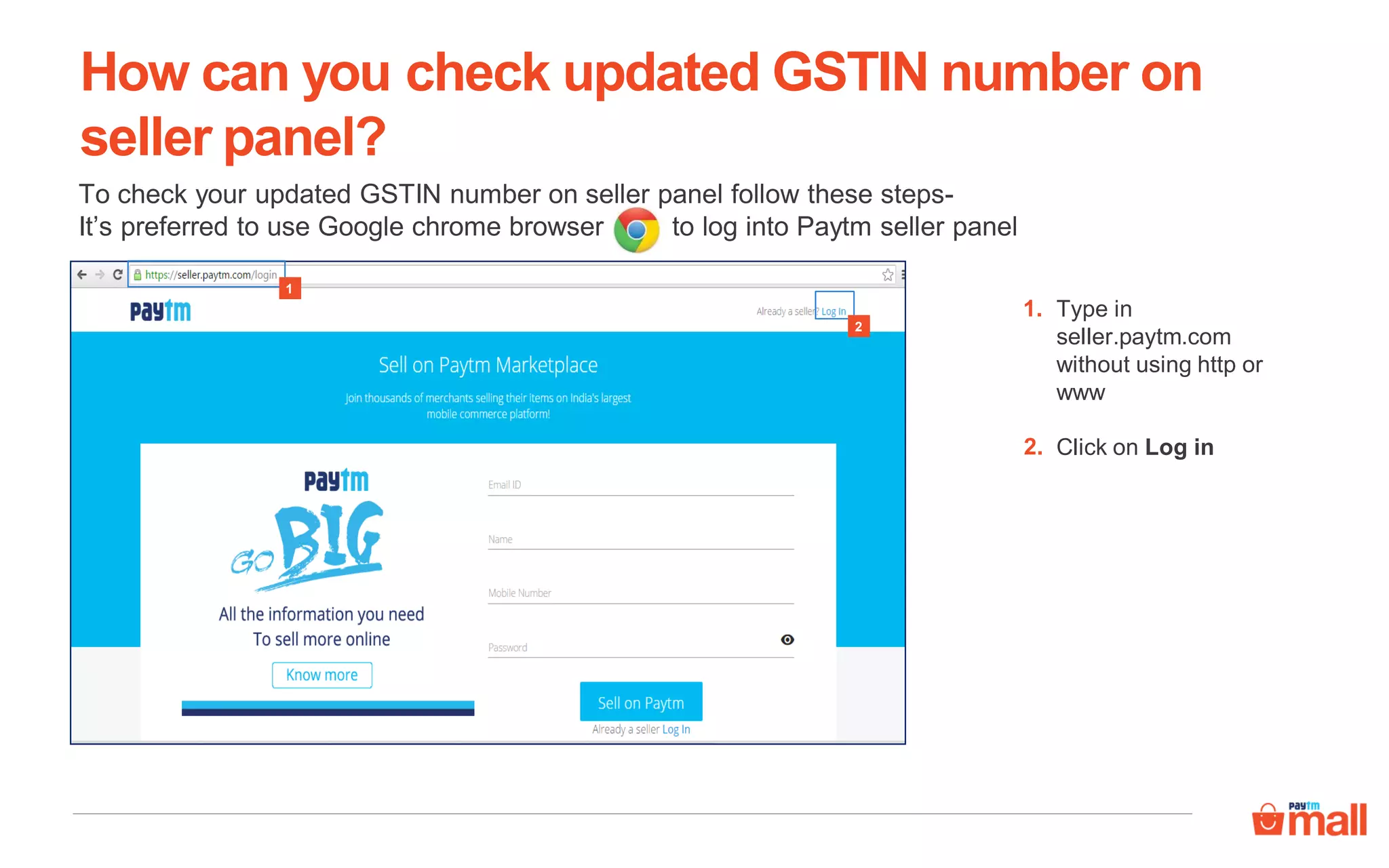 Check updated GSTIN number on seller panel | PPT