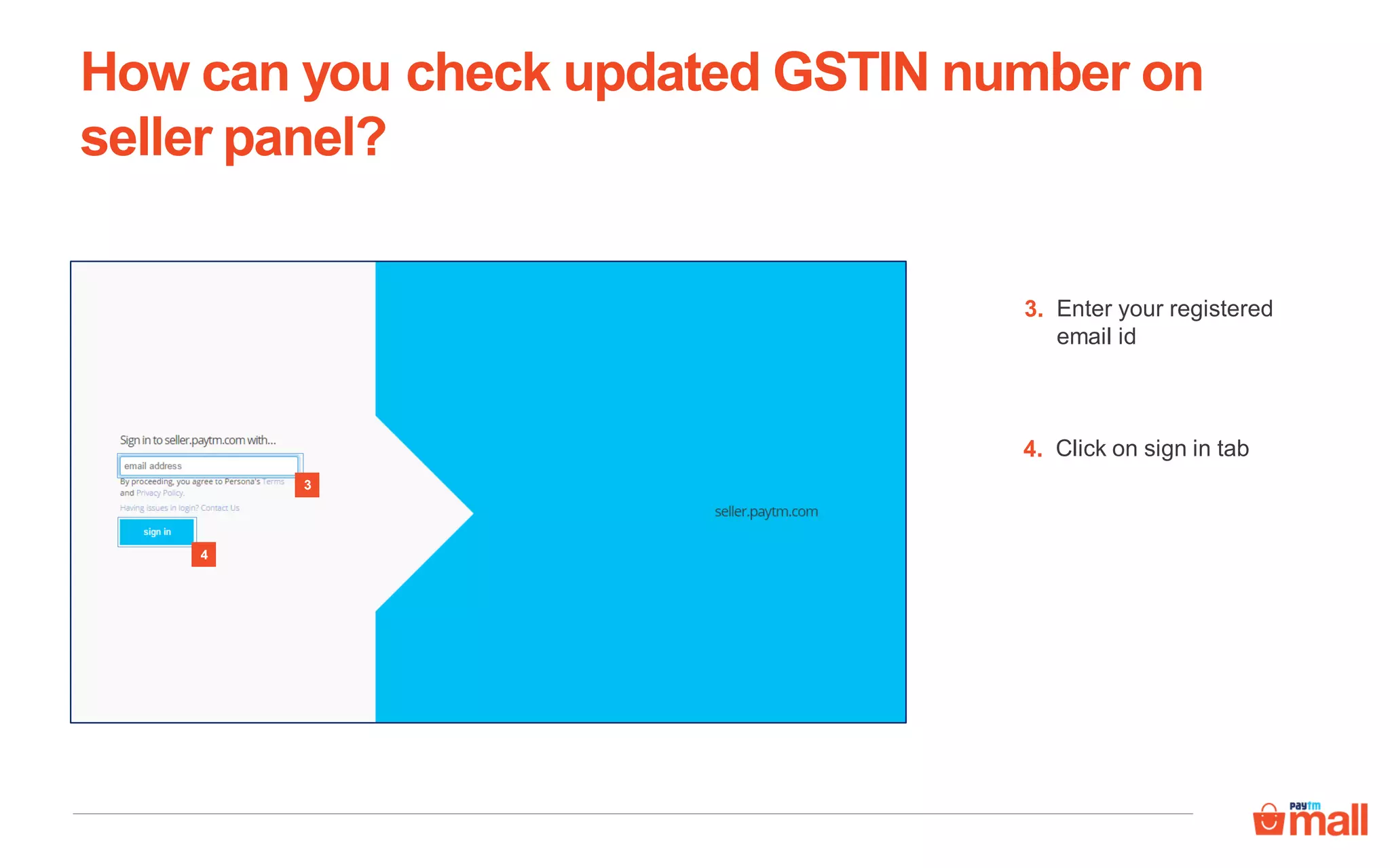 Check updated GSTIN number on seller panel | PPT