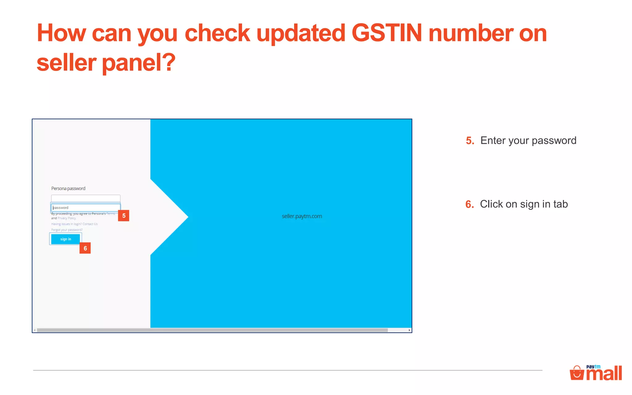 Check updated GSTIN number on seller panel | PPT