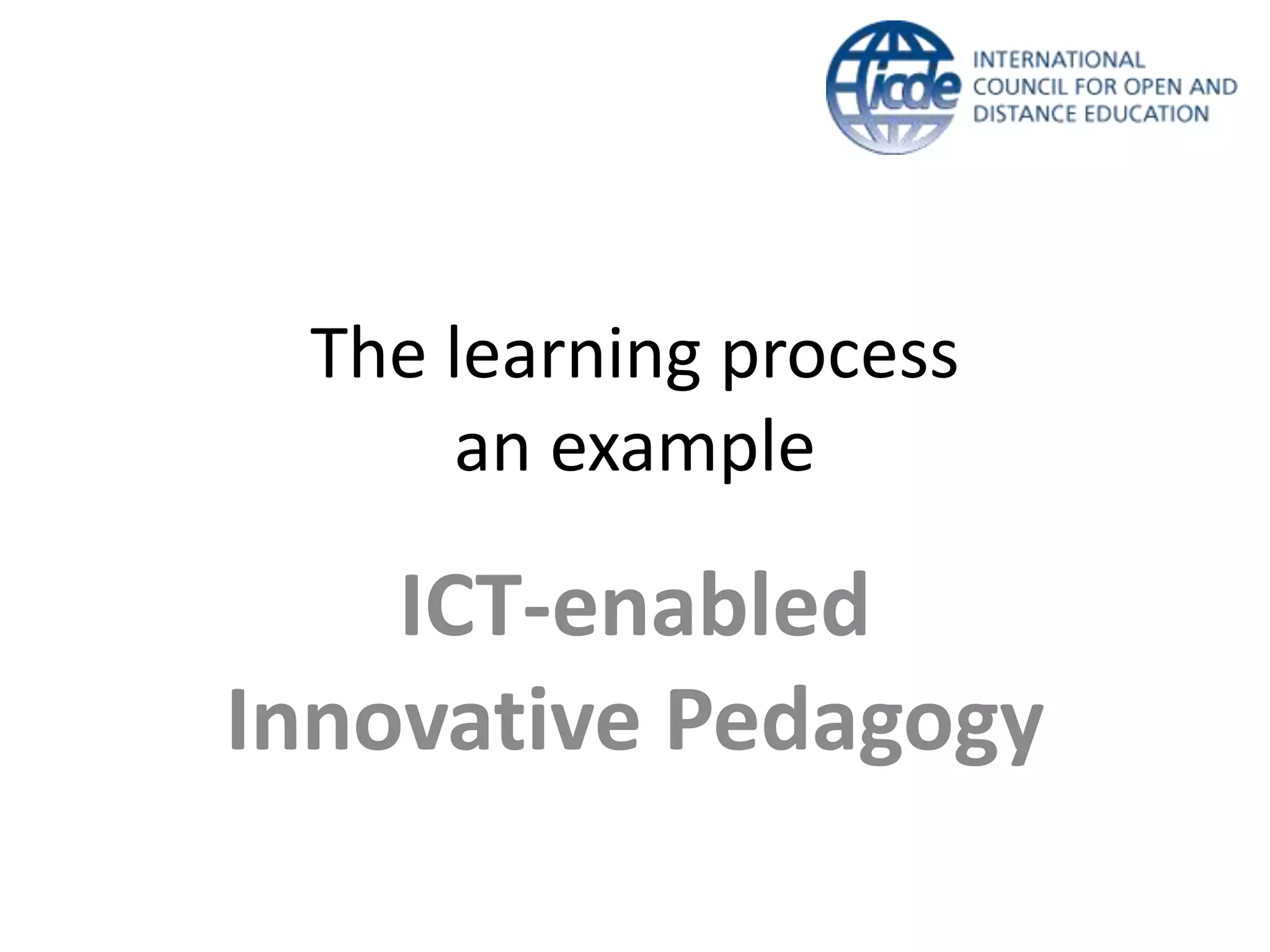 ICT-enabled Innovative Pedagogy | PPTX