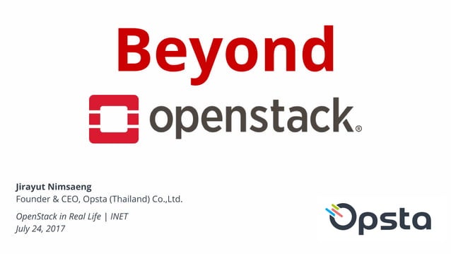 Beyond OpenStack | OpenStack in Real Life | PDF
