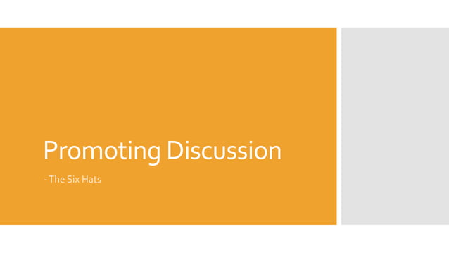 Promoting Discussion | PPT